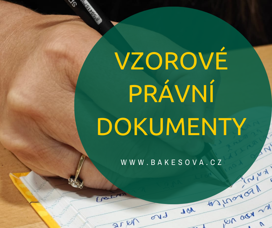 vzorové dokumenty pro sro | Advokátní kancelář Bakešová